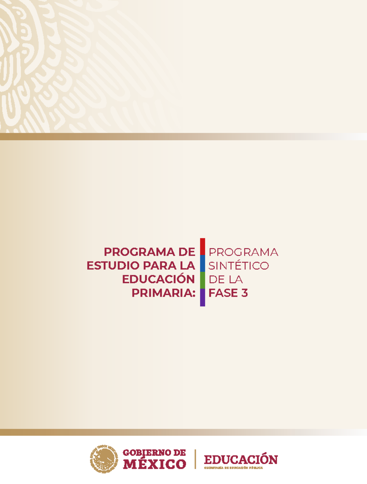 Programa Sintético Fase 3: Guía de Estudio para Educación Primaria ...
