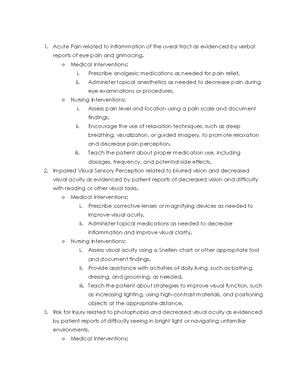 Nursing - Eyes Assessment PRS with Rationale - EYES ASSESSMENT ...