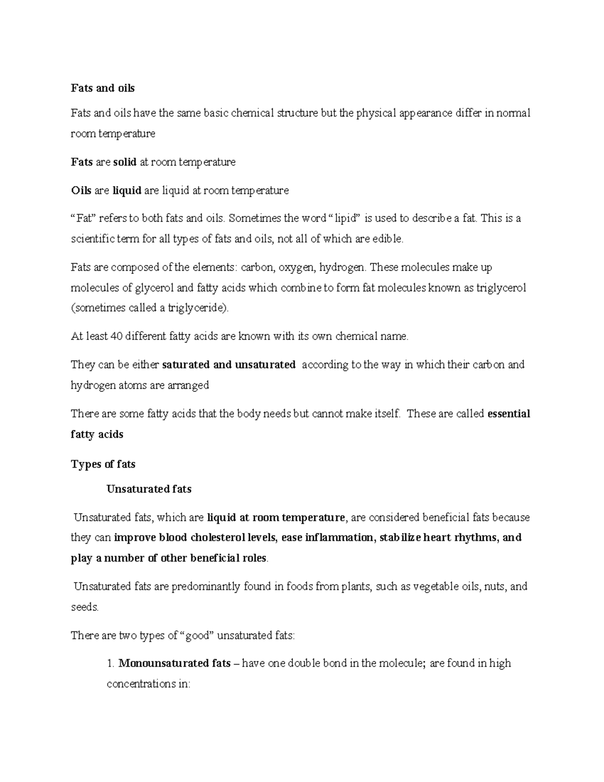 Fats and Oils: Chemical Structure, Types, and Functions - WPS Office ...