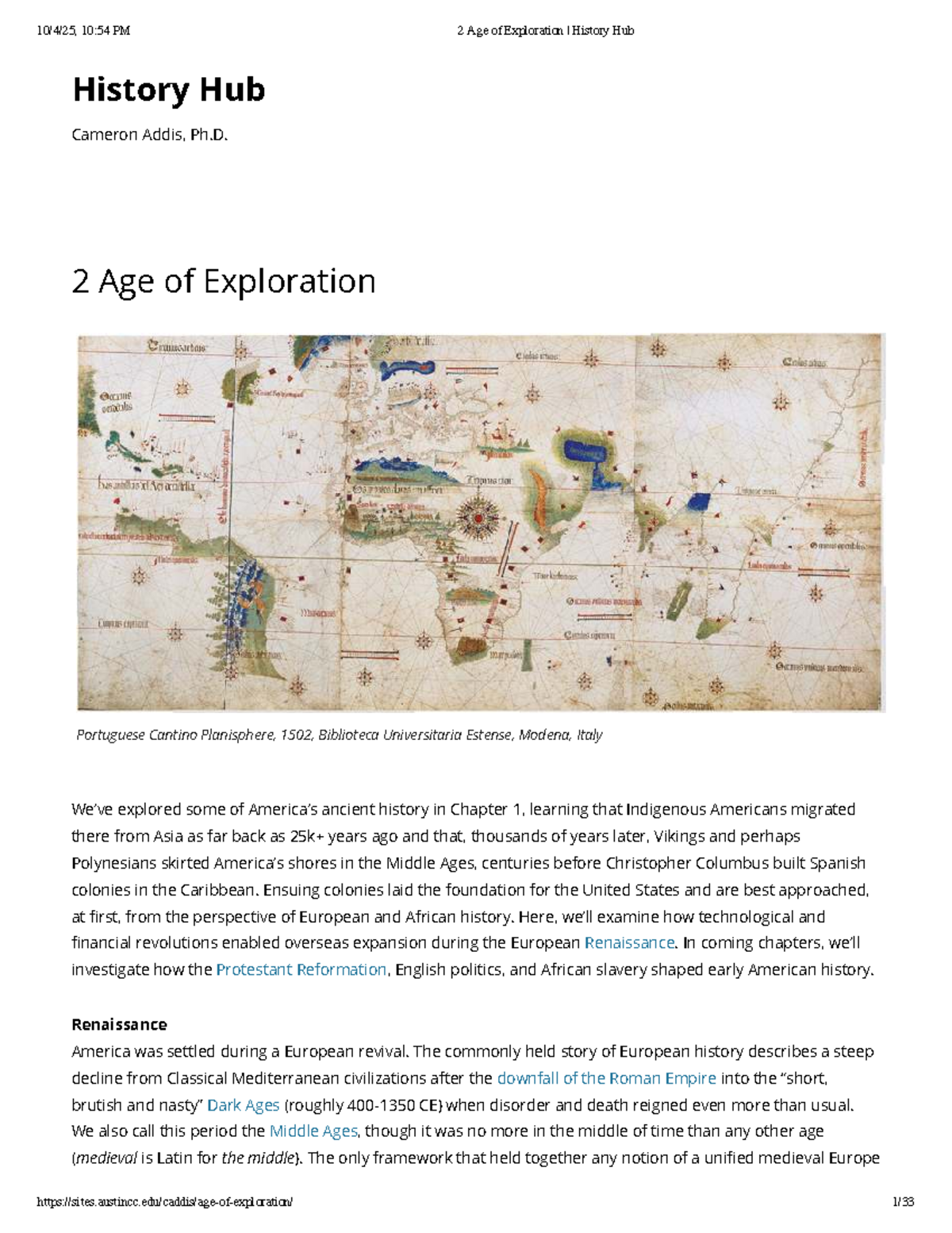 HIST 101: Age of Exploration - Tech Advances & Financial Revolutions ...