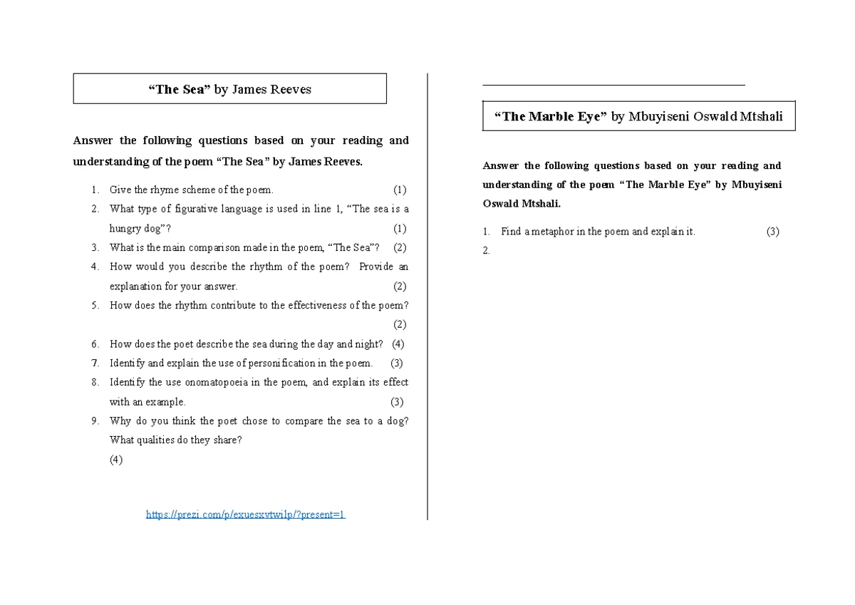 Gr. 8 English Home Language – The Hermit [Memorandum] - Gr. 8 English ...