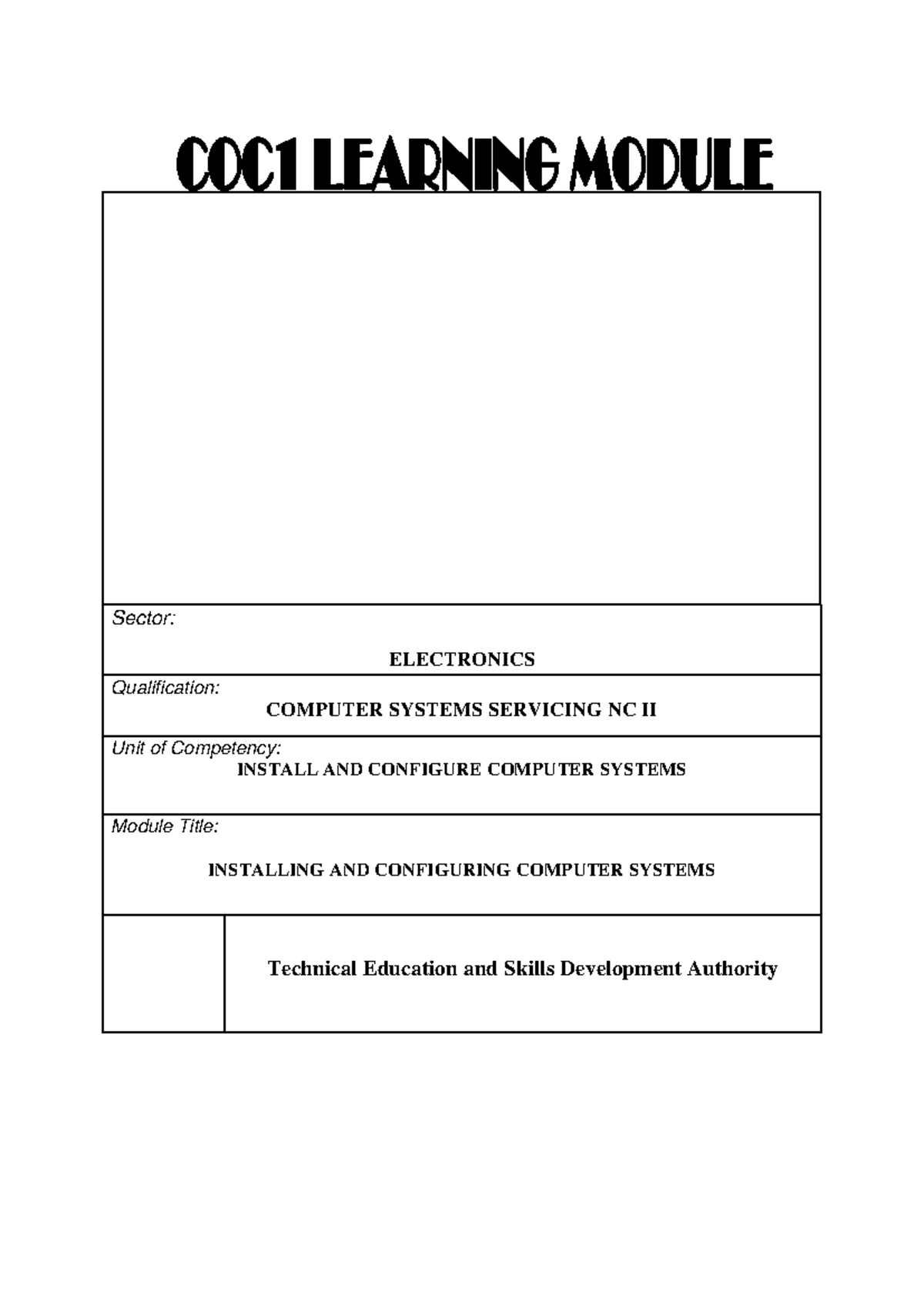 Module 1 - Installing & Configuring Computer Systems (Computer Systems ...
