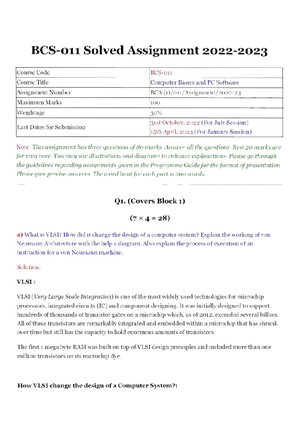 BCSL 063 previous year question papers - No. of Printed Page : 1 SET - 1 BACHELOR OF COMPUTER ...