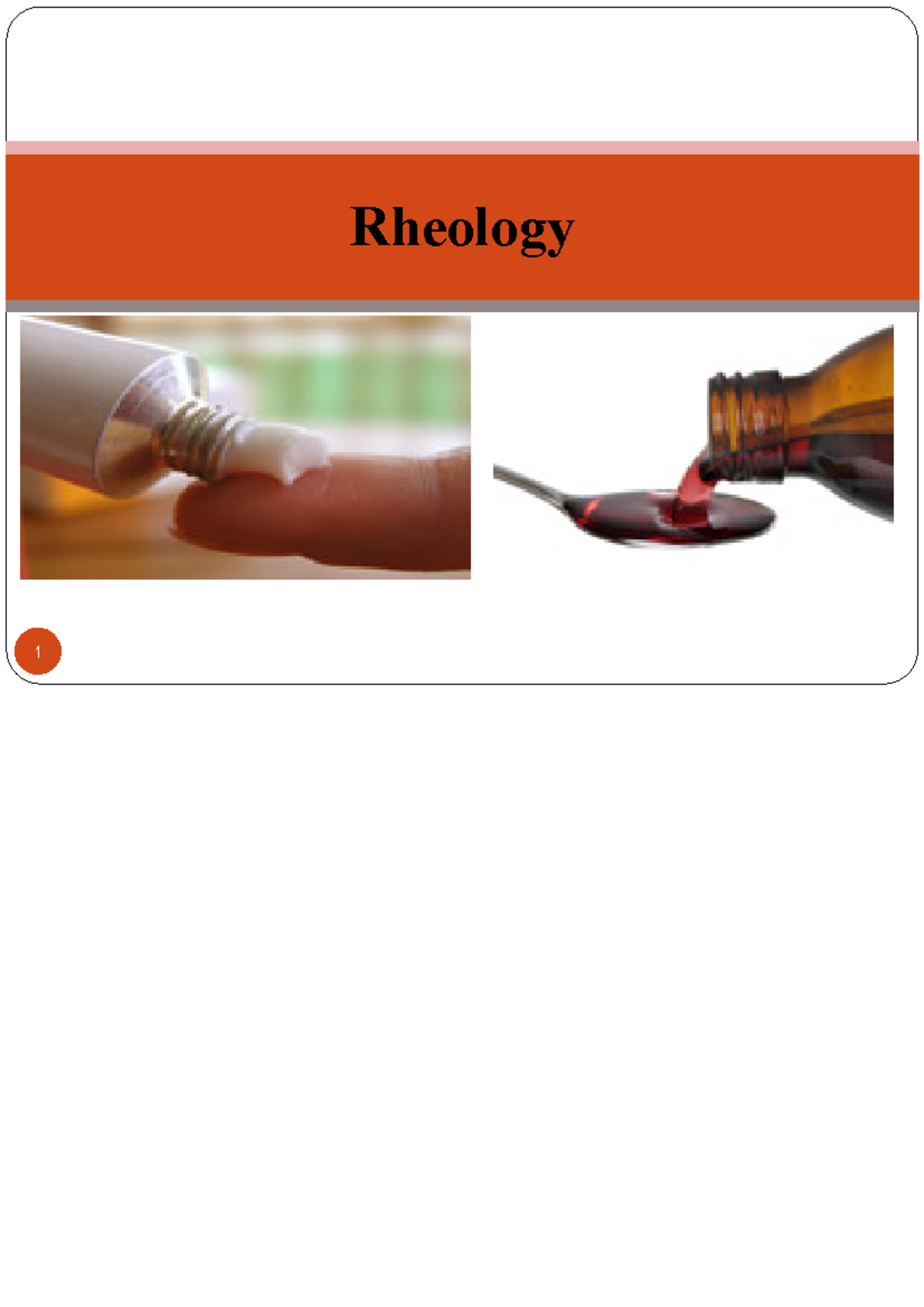Pharmaceutical Applications of Rheology: Thixotropic & Viscosity ...