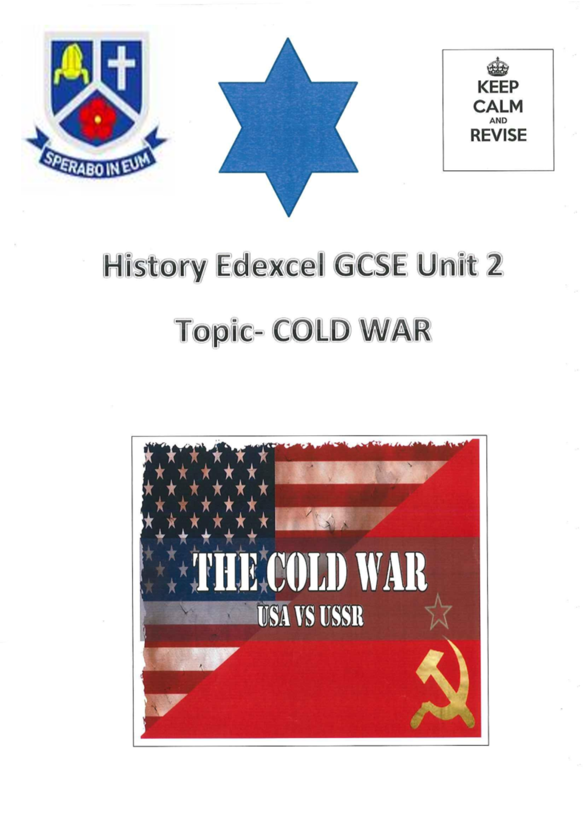 History GCSE Cold War Final Revision Guide (Edexcel) - Studocu