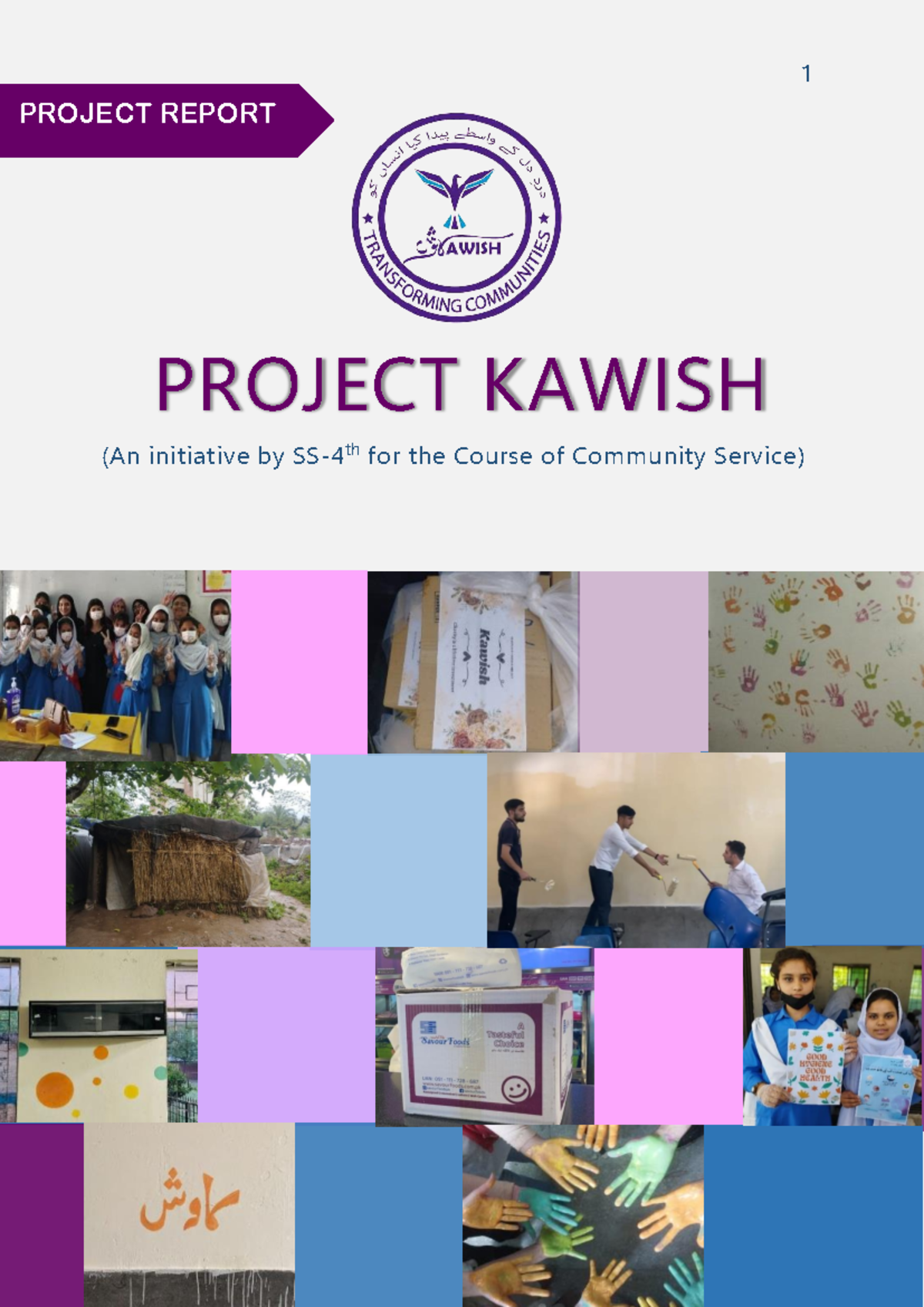 Kawish Community Service Project Report: Initiatives & Impact - Studocu