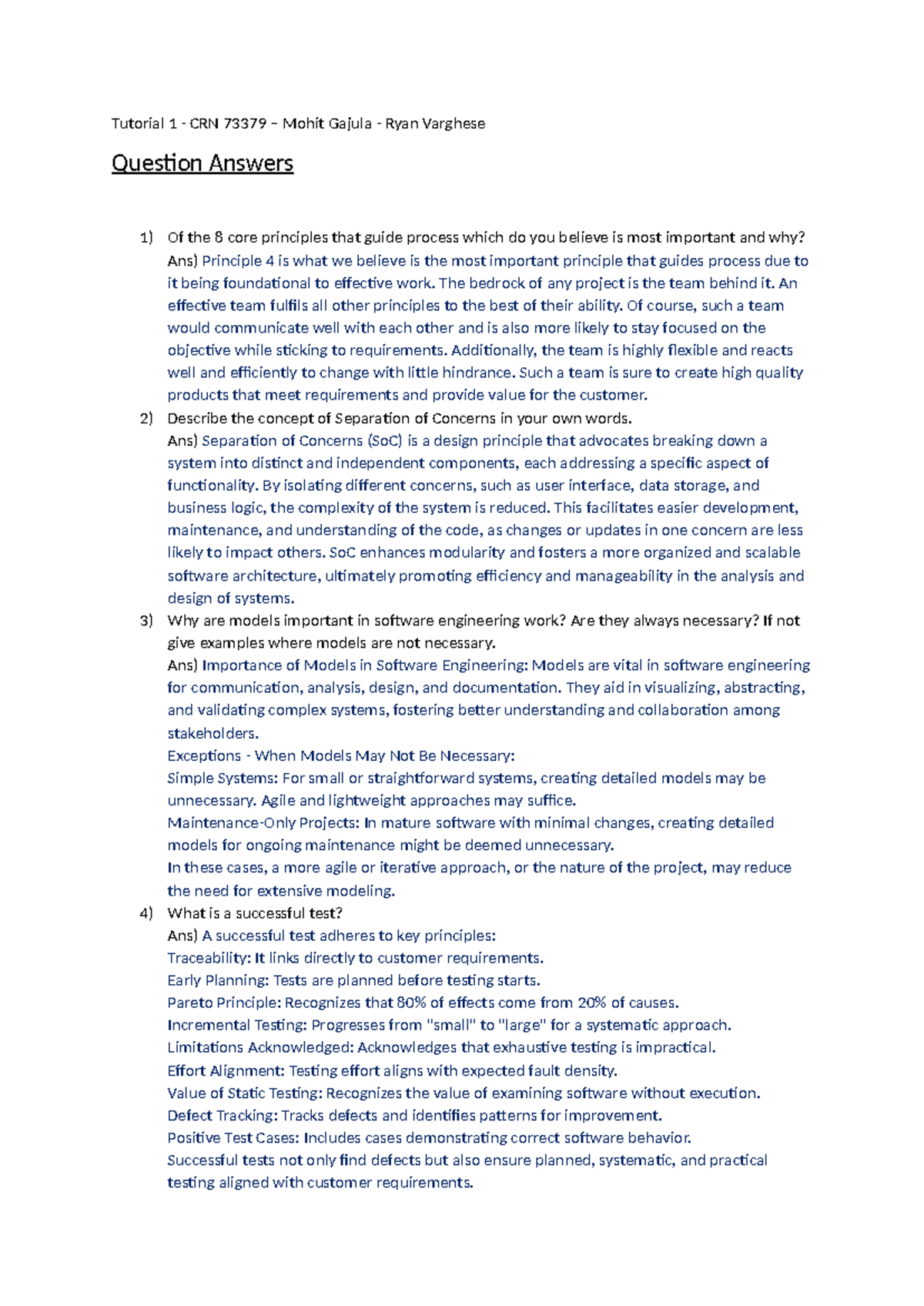 Tutorial 1 - Tutorial 1 - CRN 73379 – Mohit Gajula - Ryan Varghese ...