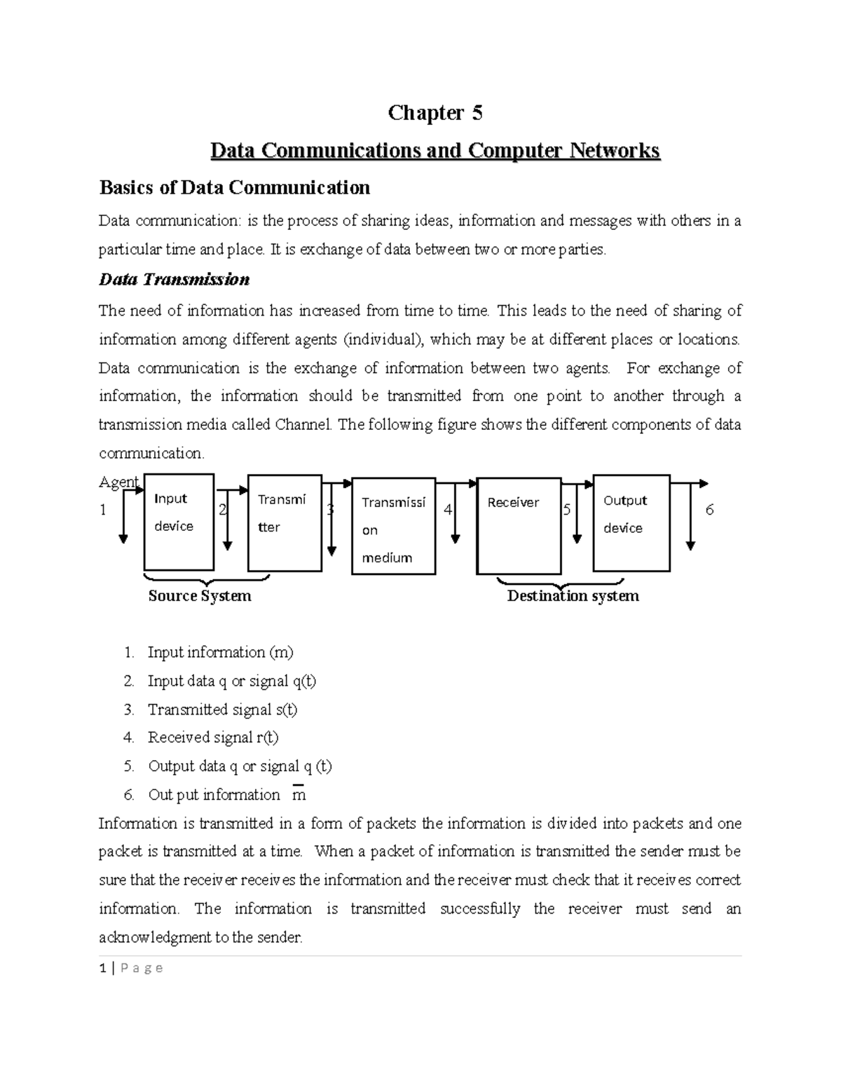 Chapter 5 - Data Communications & Computer Networks Overview - Studocu
