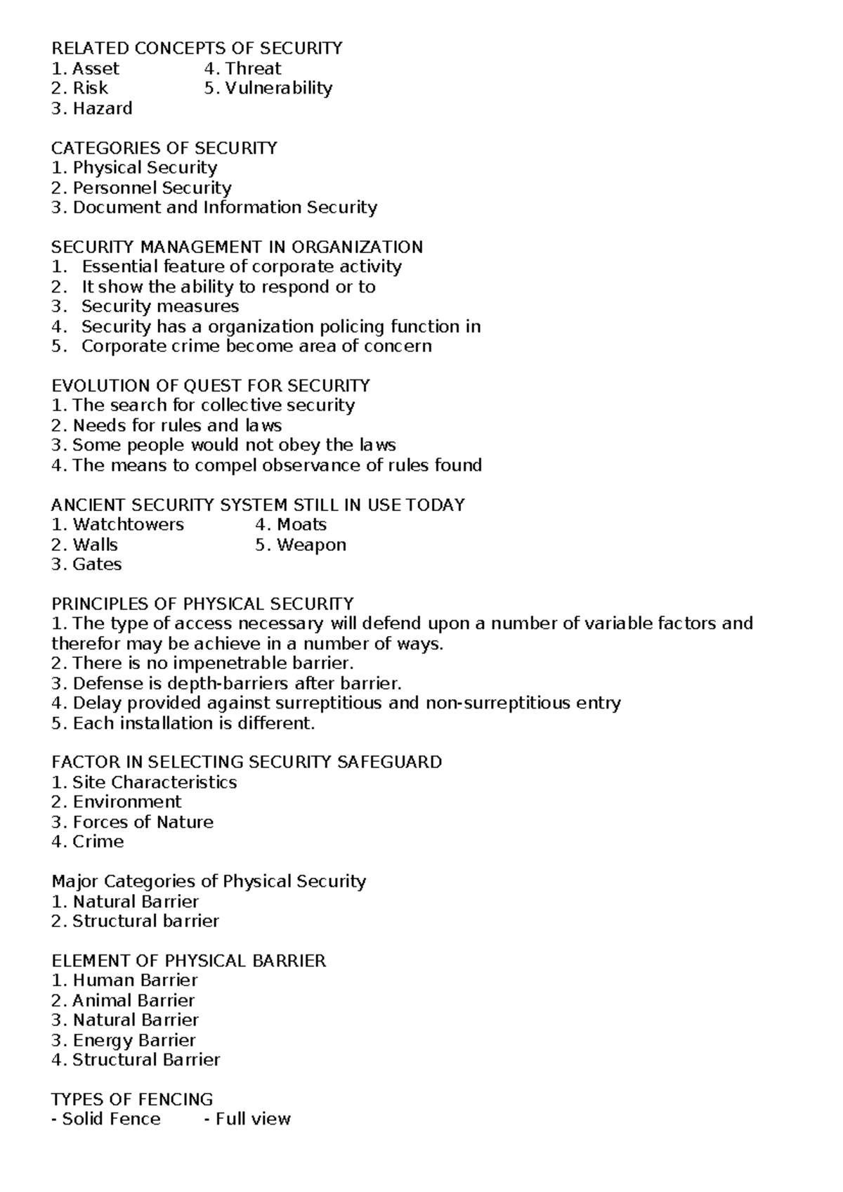 Related Concepts OF Security - RELATED CONCEPTS OF SECURITY Asset 4 ...