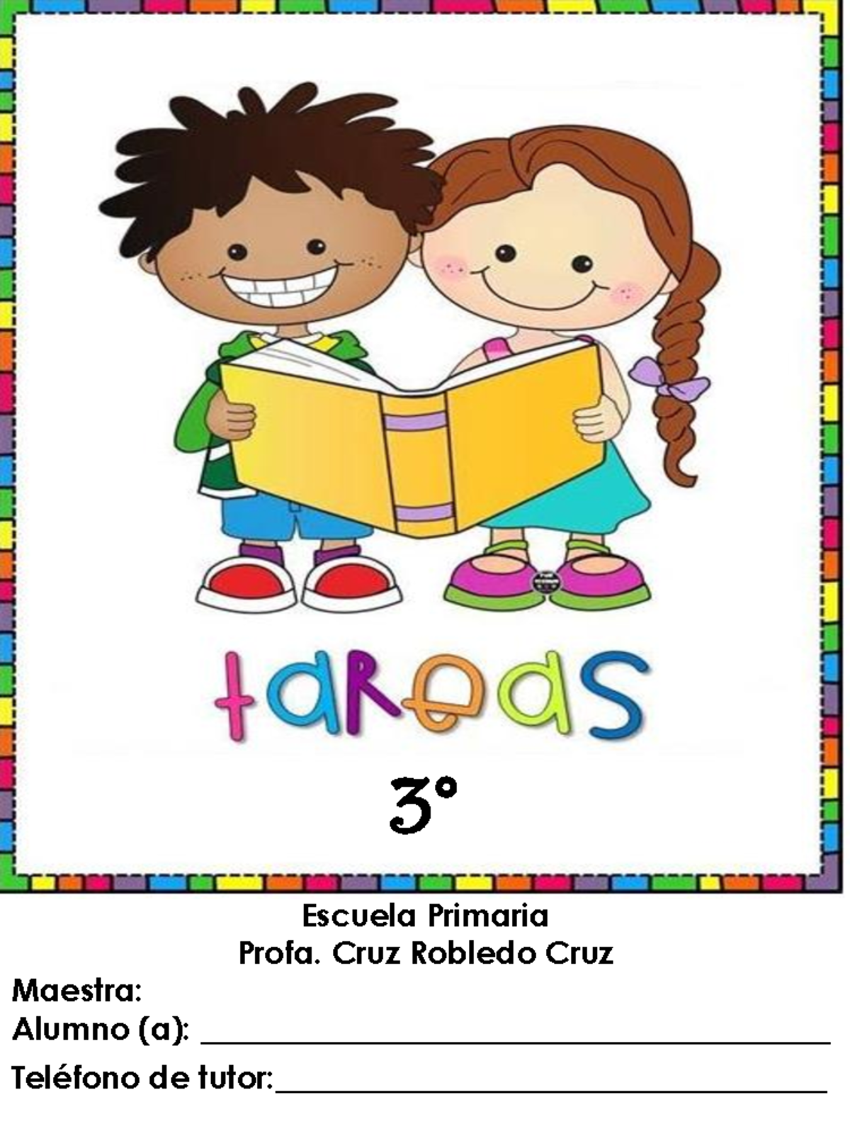 Portadas 3RO - APUNTES DE TRABAJOS - Escuela Primaria Profa. Cruz ...