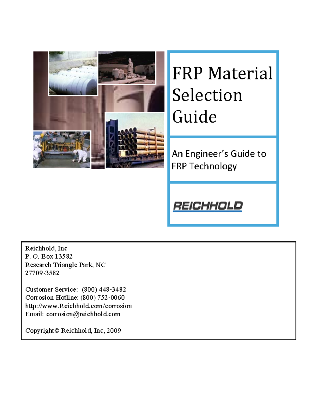 FRP Material Selection Guide: Engineer's Resource (Final Version) - Studocu