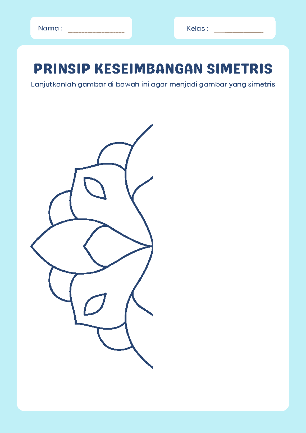 LKPD: Prinsip Keseimbangan Simetris dan Gambar Simetris - Studocu