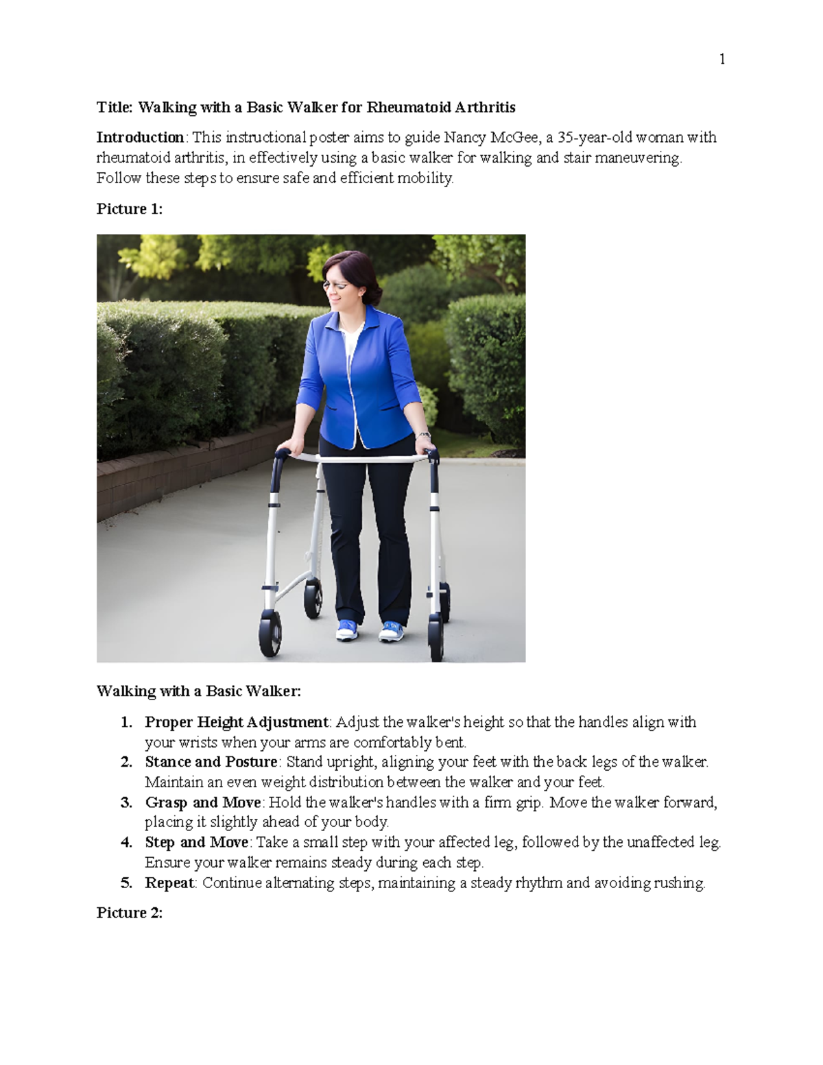 Basic Walker Guide for Rheumatoid Arthritis Management - Studocu