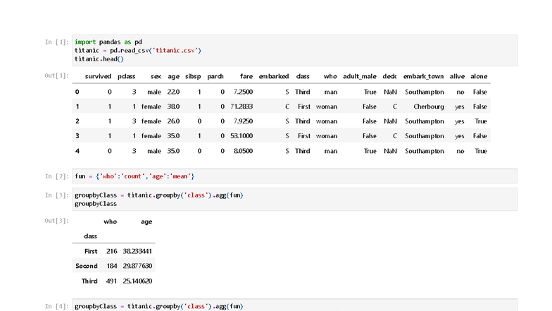 Week 4 Revision: Analyzing Titanic Data with Pandas - Studocu