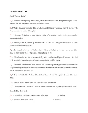 History-Final Exam Question 1 - 40 044721 - History Final Exam Par I ...