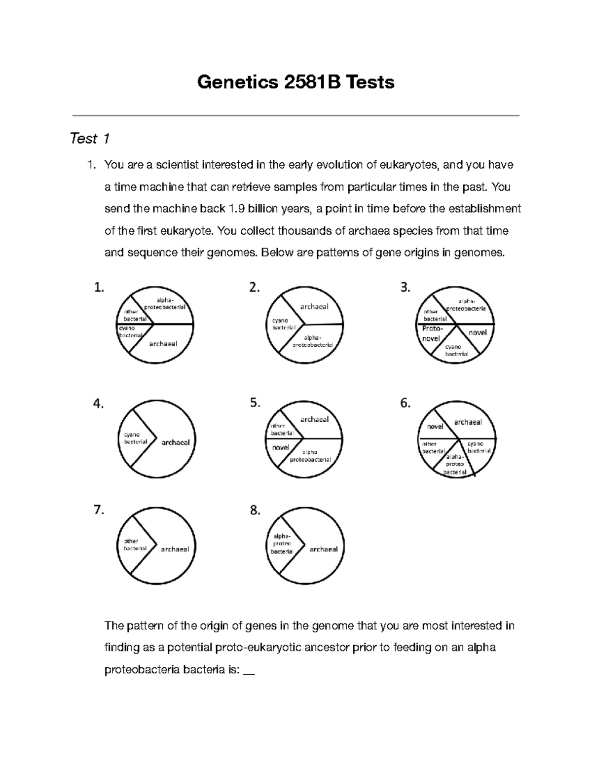 Genetics 2581B Test Review: Key Concepts and Questions Explained - Studocu
