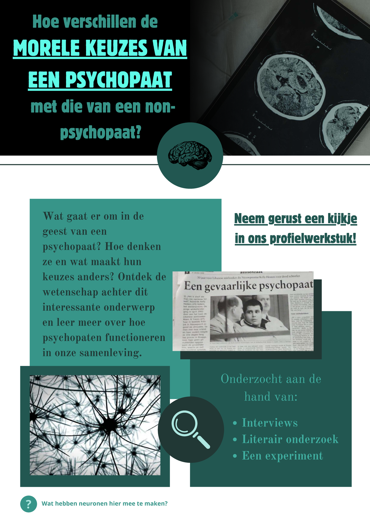 PWS Poster - MORELE KEUZES VAN EEN PSYCHOPAAT Hoe verschillen de met ...