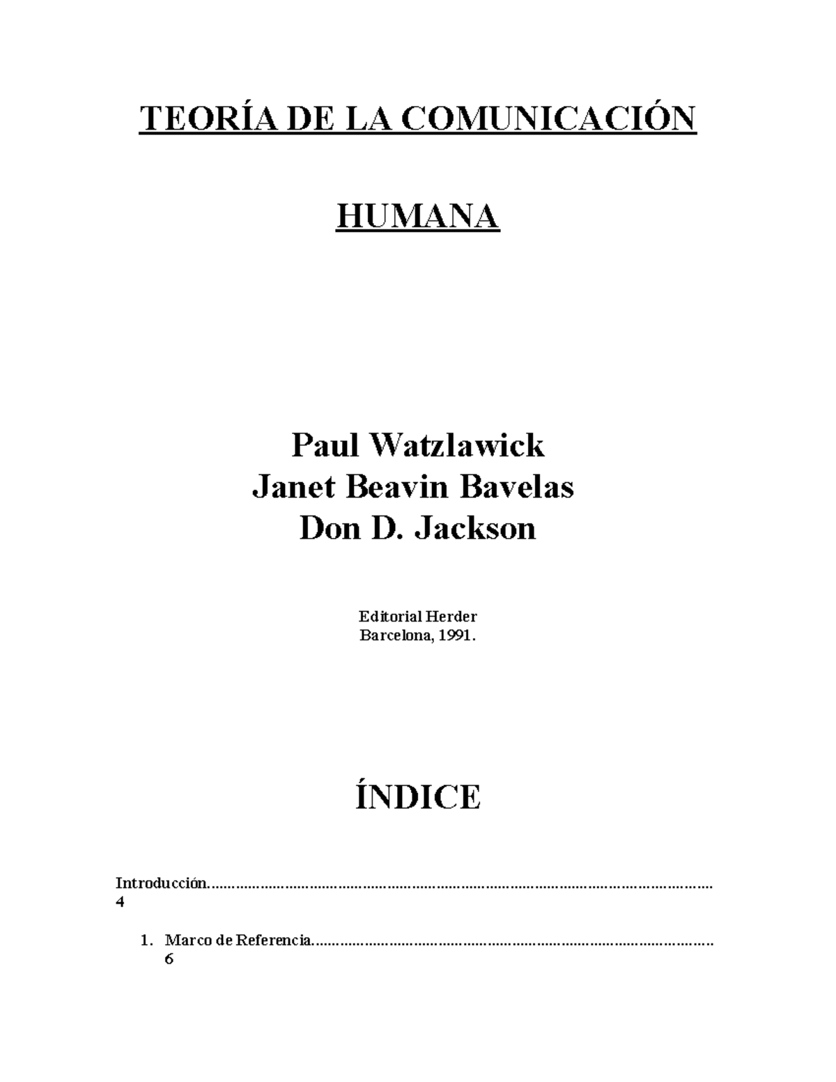 Teoría de la Comunicación Humana: Análisis de Watzlawick y Axiomas ...