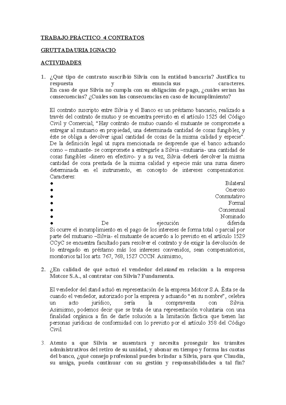 A Terminar Contrato - tp 1 ayuda - TRABAJO PRÁCTICO 4 CONTRATOS ...