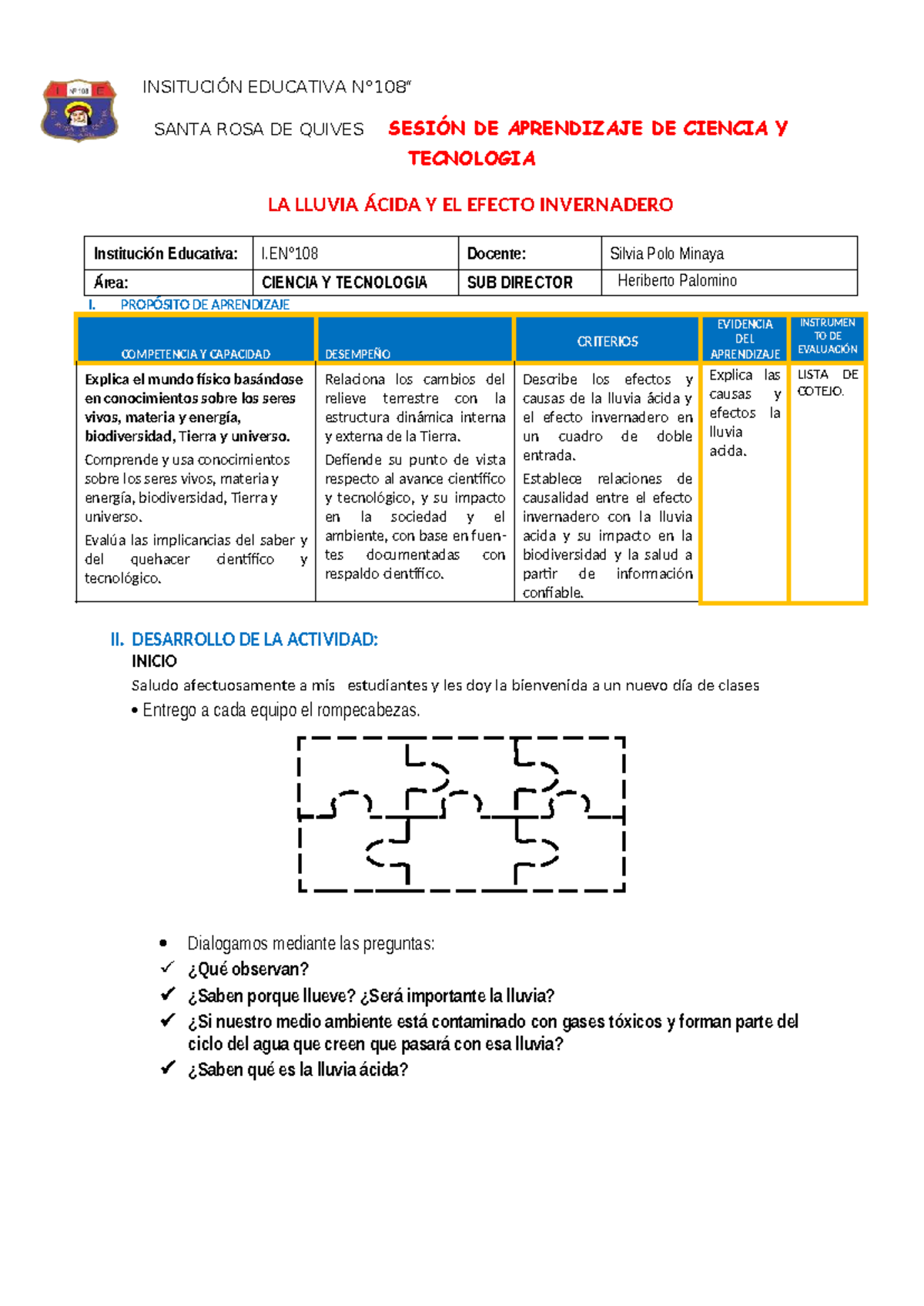 CIENCIA Y TECNOLOGÍA: Lluvia Ácida y Efecto Invernadero - Sesión de ...