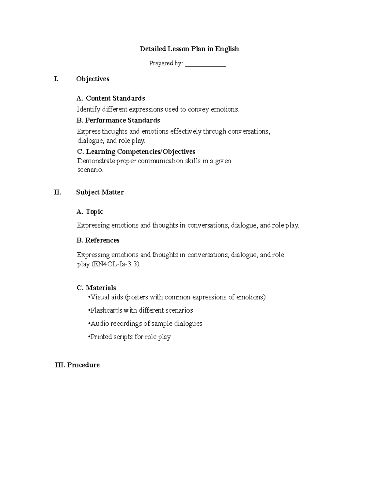 DLP: Expressing Emotions and Thoughts in Conversations (EN4OL-Ia-3 ...
