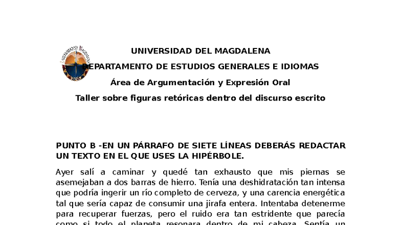 Taller sobre Figuras Retóricas y su Uso en la Expresión Oral ...