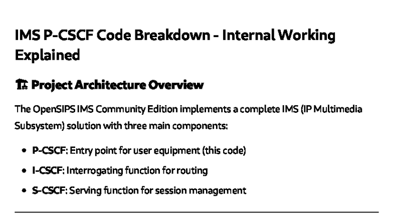 IMS Code Breakdown: Internal Working & Architecture Overview - Studocu