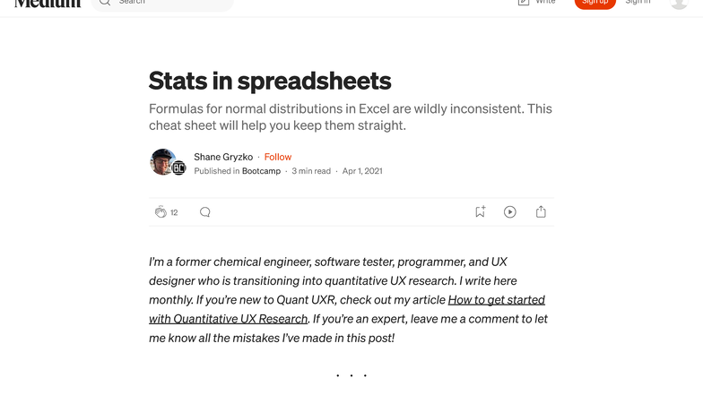 Cheat Sheet: Normal Distribution Formulas in Excel for Quant UXR - Studocu