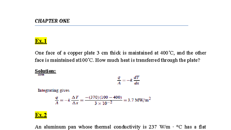 Assignment 4 Answers: Heat Transfer Concepts and Calculations - Studocu