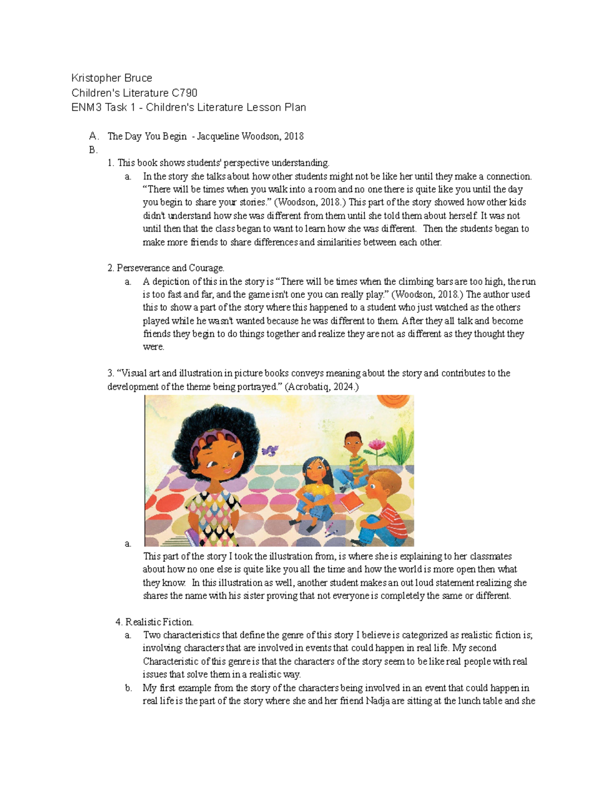 Reading Task 1 - Kristopher Bruce Children's Literature C ENM3 Task 1 ...