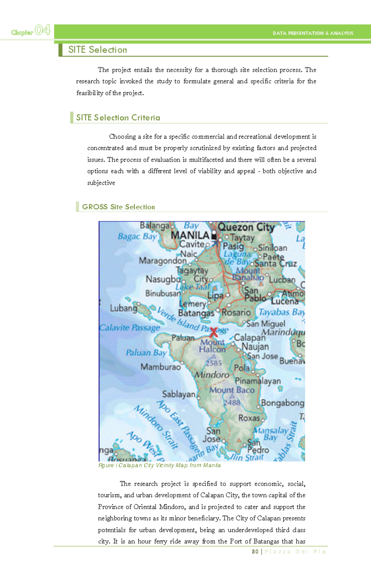 Site Selection Criteria Analysis for Data Presentation & Analysis 1 - Studocu