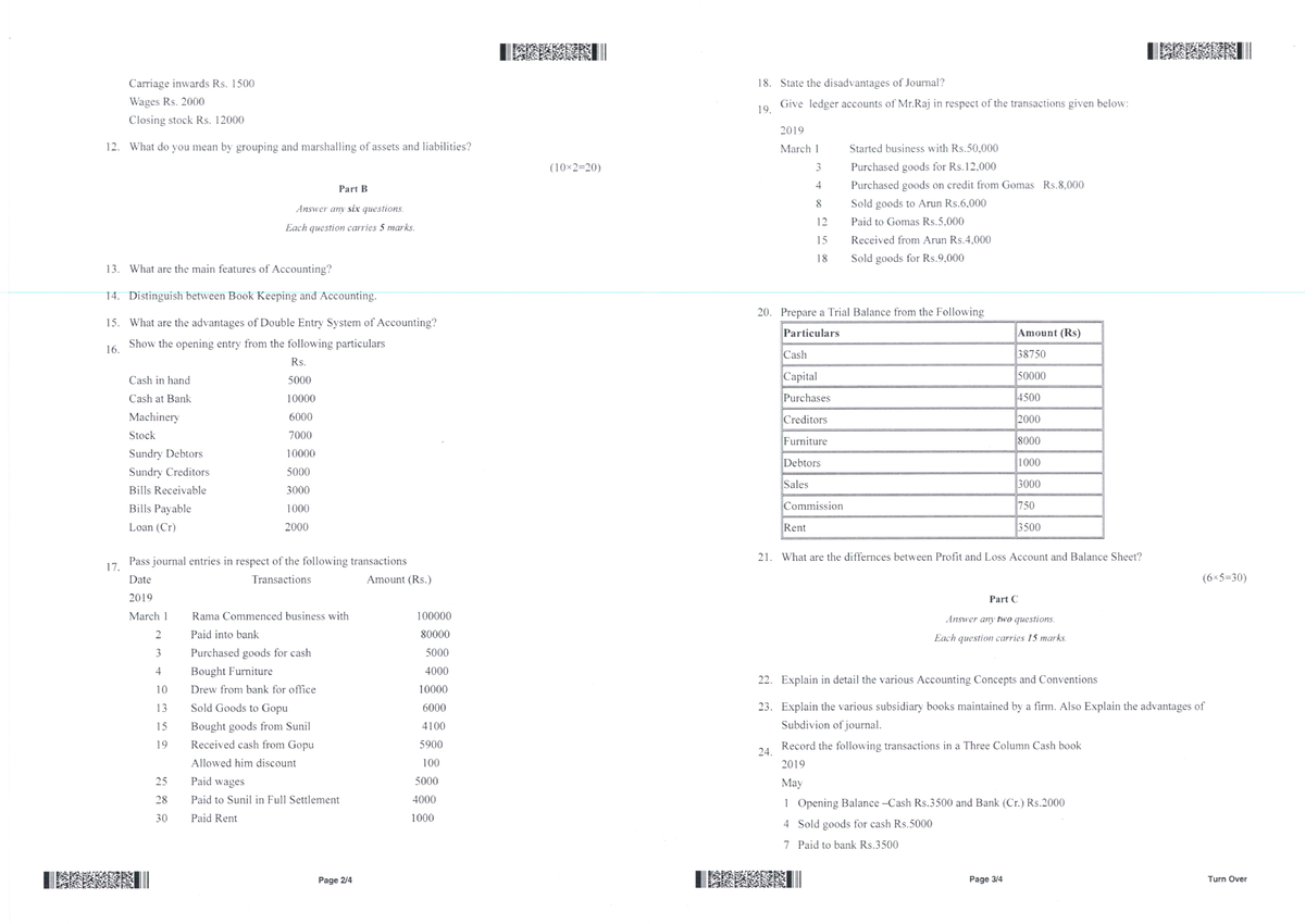 Fundamentals of Accounting October 2019 Notes & Insights - Studocu