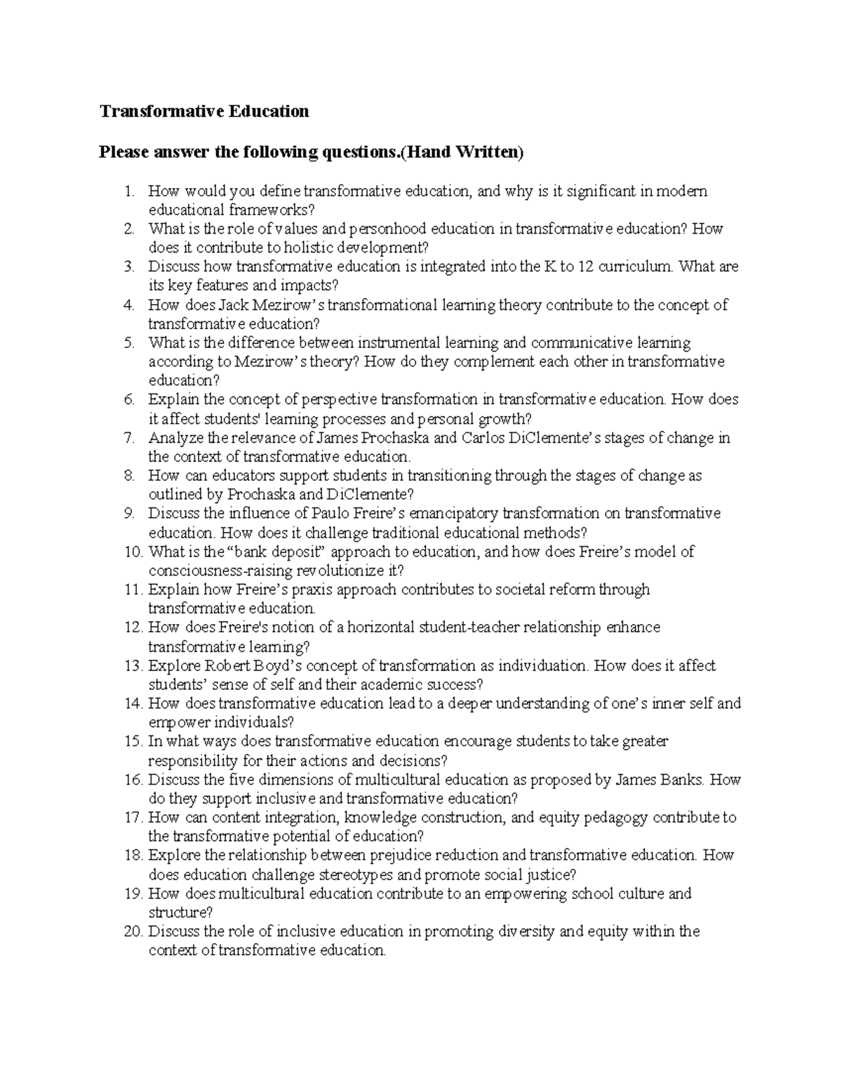 Transformative Education: Key Concepts and Impacts in Modern Learning ...