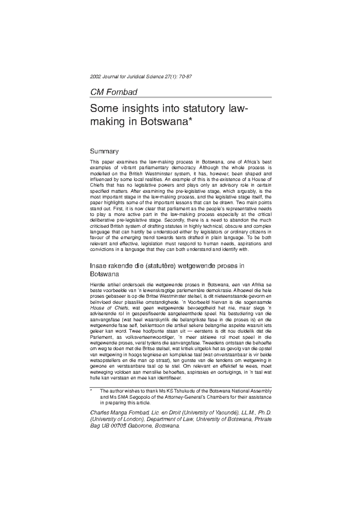 Court Structure in Botswana: Detailed Overview of the Legal System ...