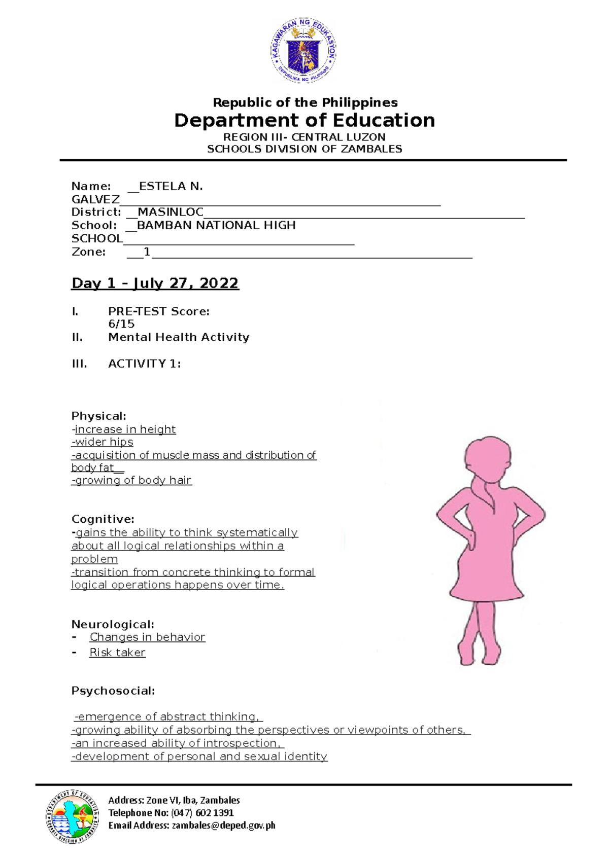 ARH Action Plan & Case Analysis for Adolescent Health Services - Studocu