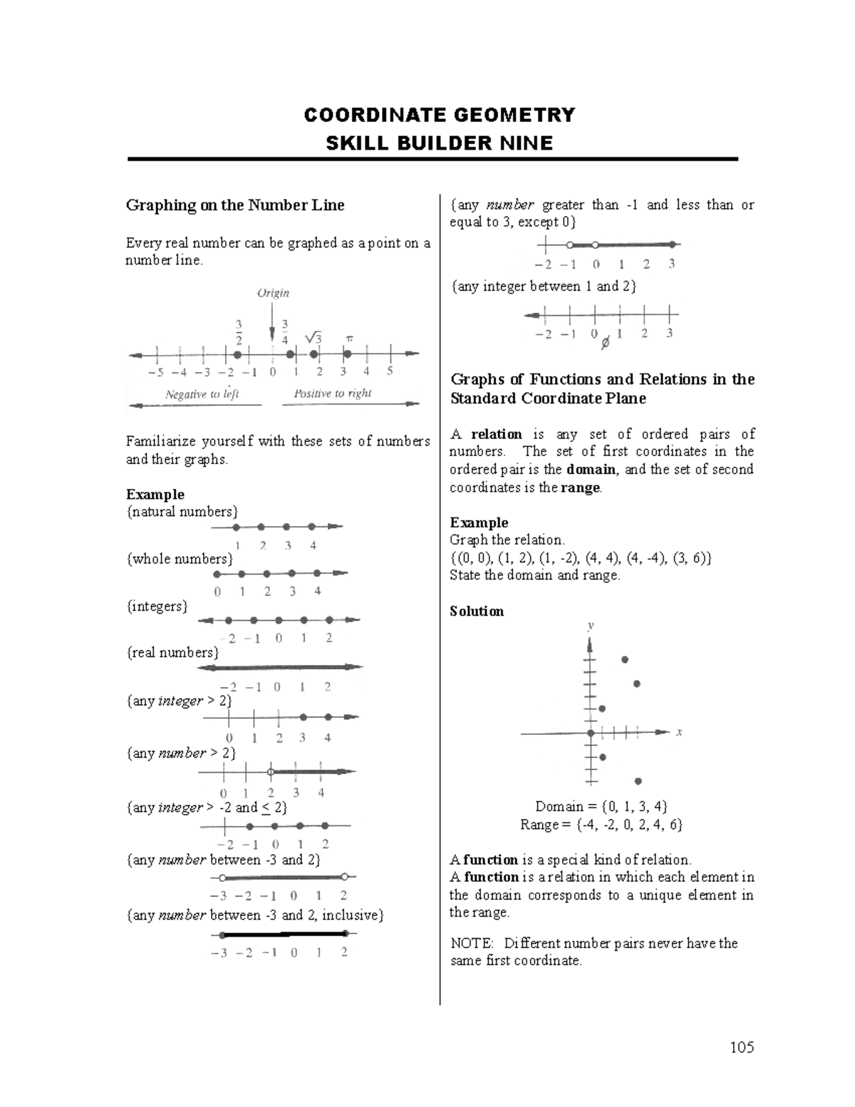 Coordinate Geometry Revision: Skill Builder 9 Exercises - Studocu