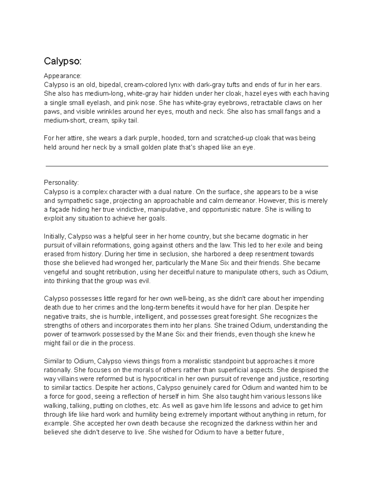 Character Analysis of Calypso: A Complex Seer in Exile - Calypso ...