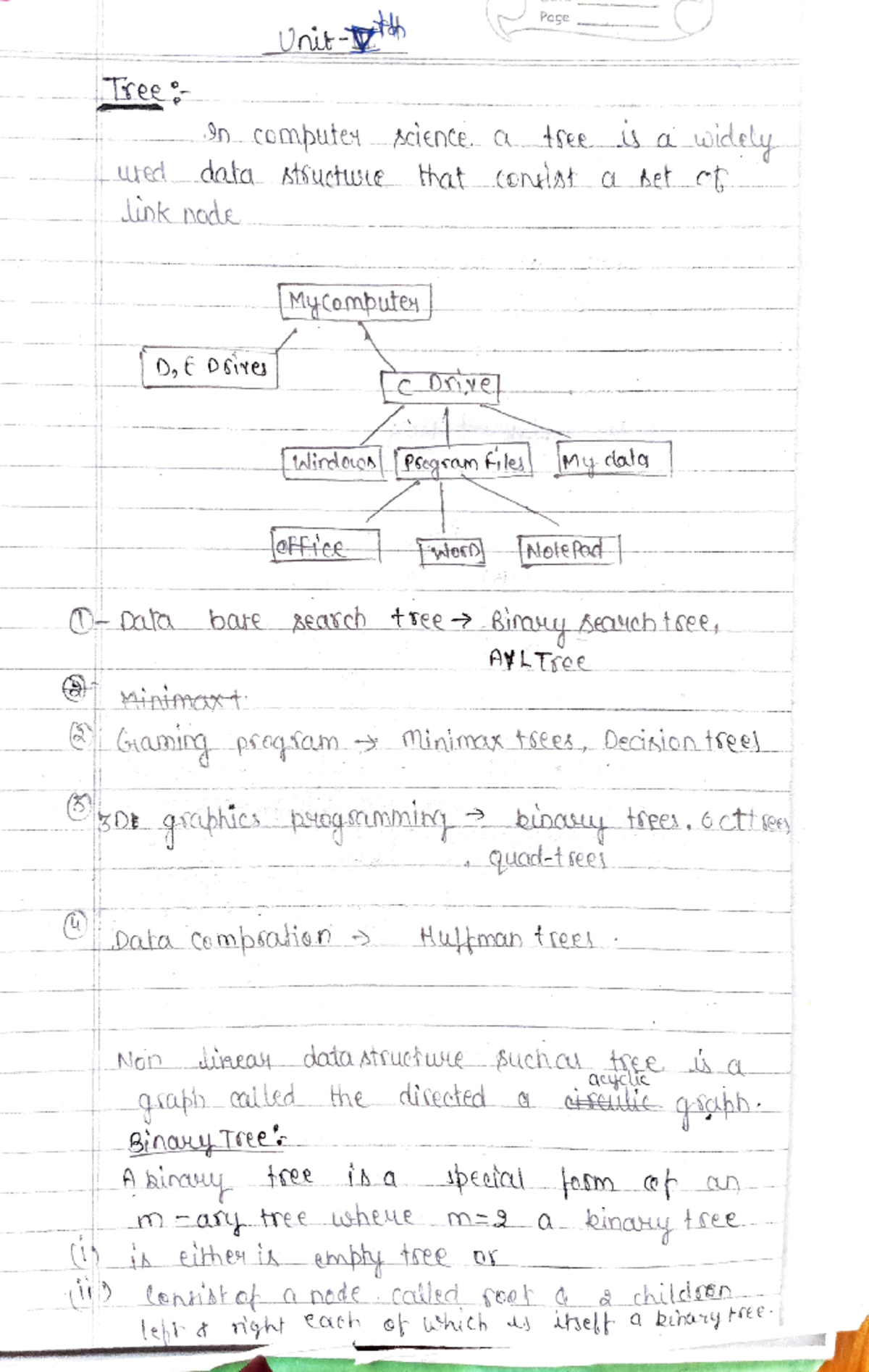 CS 370 Data Structures Handwritten Notes Unit V - Studocu