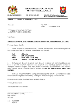 ONE PAGE Report - Contoh opr - MATLAMAT PROGRAM MEMUPUK DAN MENERAPKAN ...