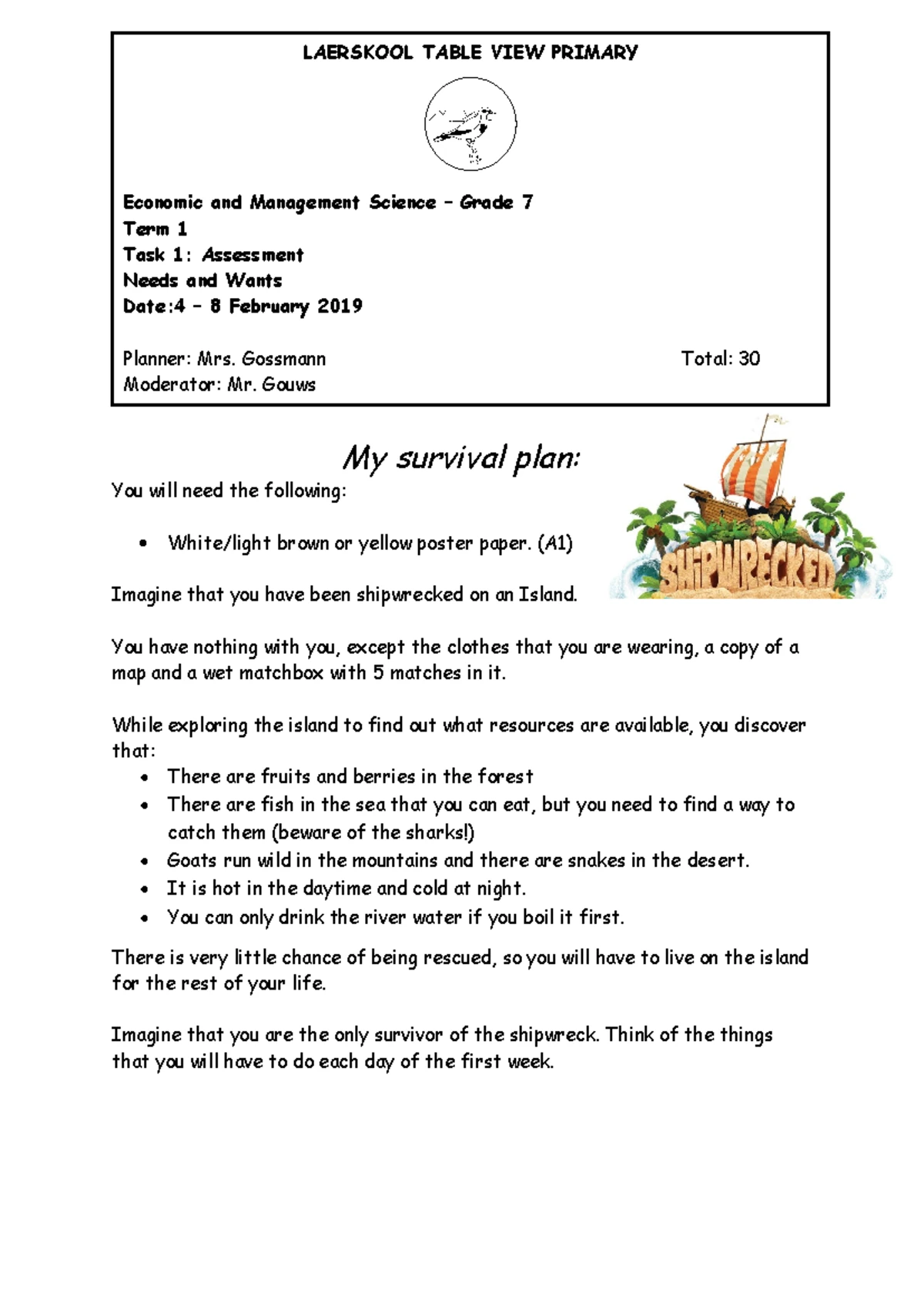 EMS TERM 3 Planning - Grade 7 Entrepreneurship Curriculum Guide - Studocu