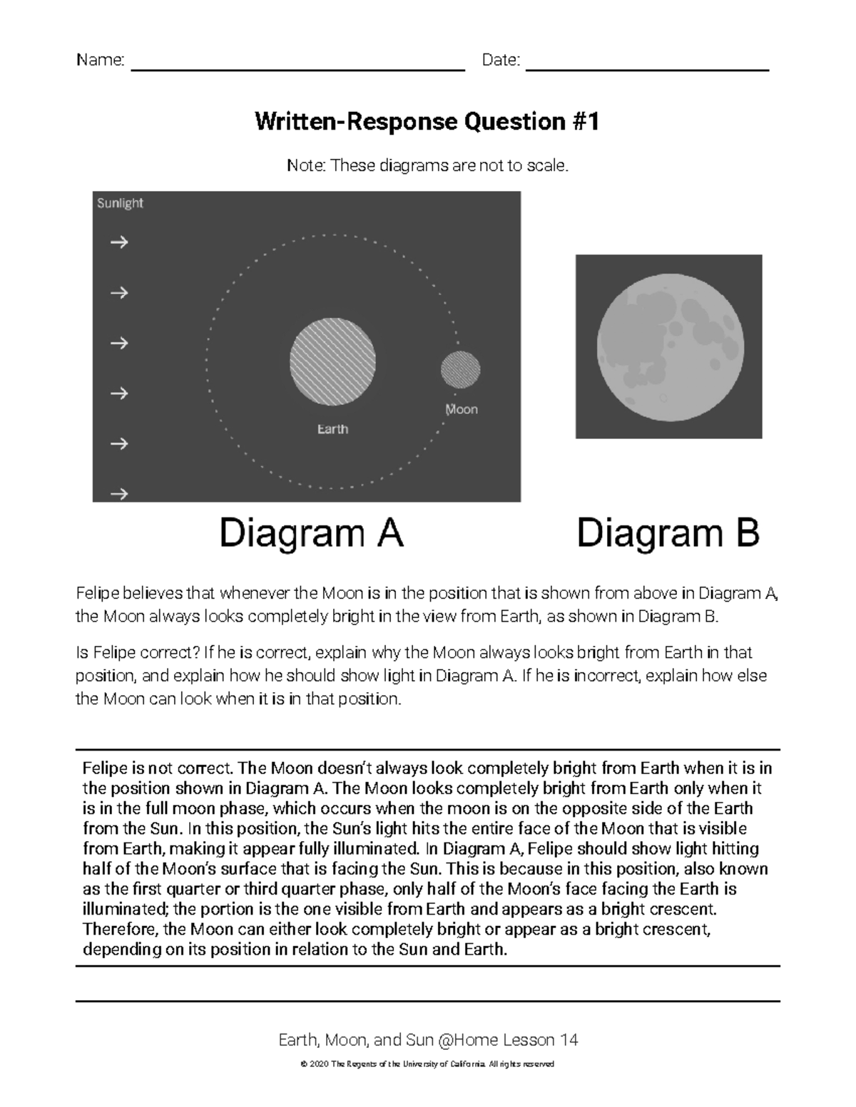 Brandon MORA - Earth, Moon, and Sun Lesson 14 (Assessment) - 14363254 ...
