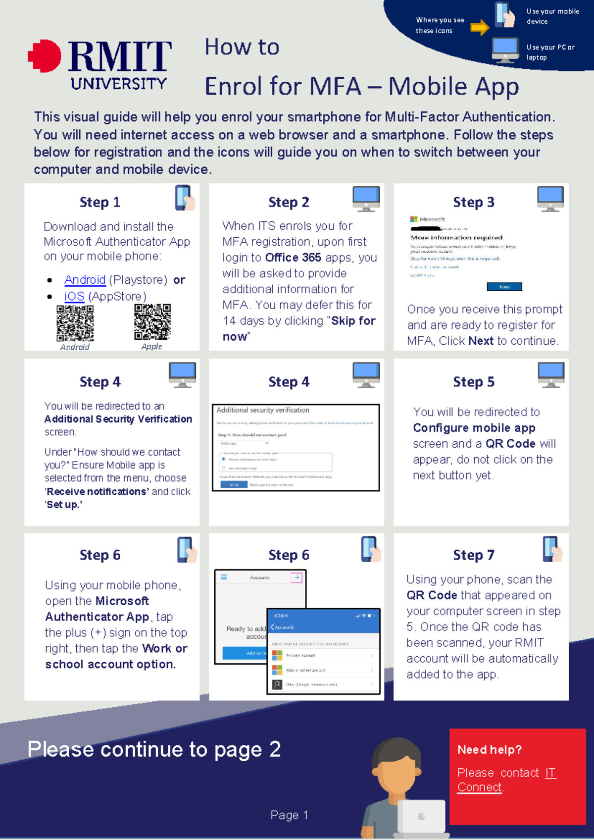 How to Enrol for MFA Mobile App: A Visual Guide - Studocu