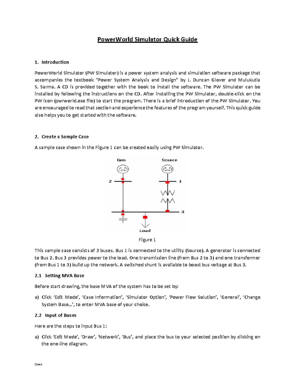PowerWorld Simulator Quick Start Guide (Version 4.0) - Studocu