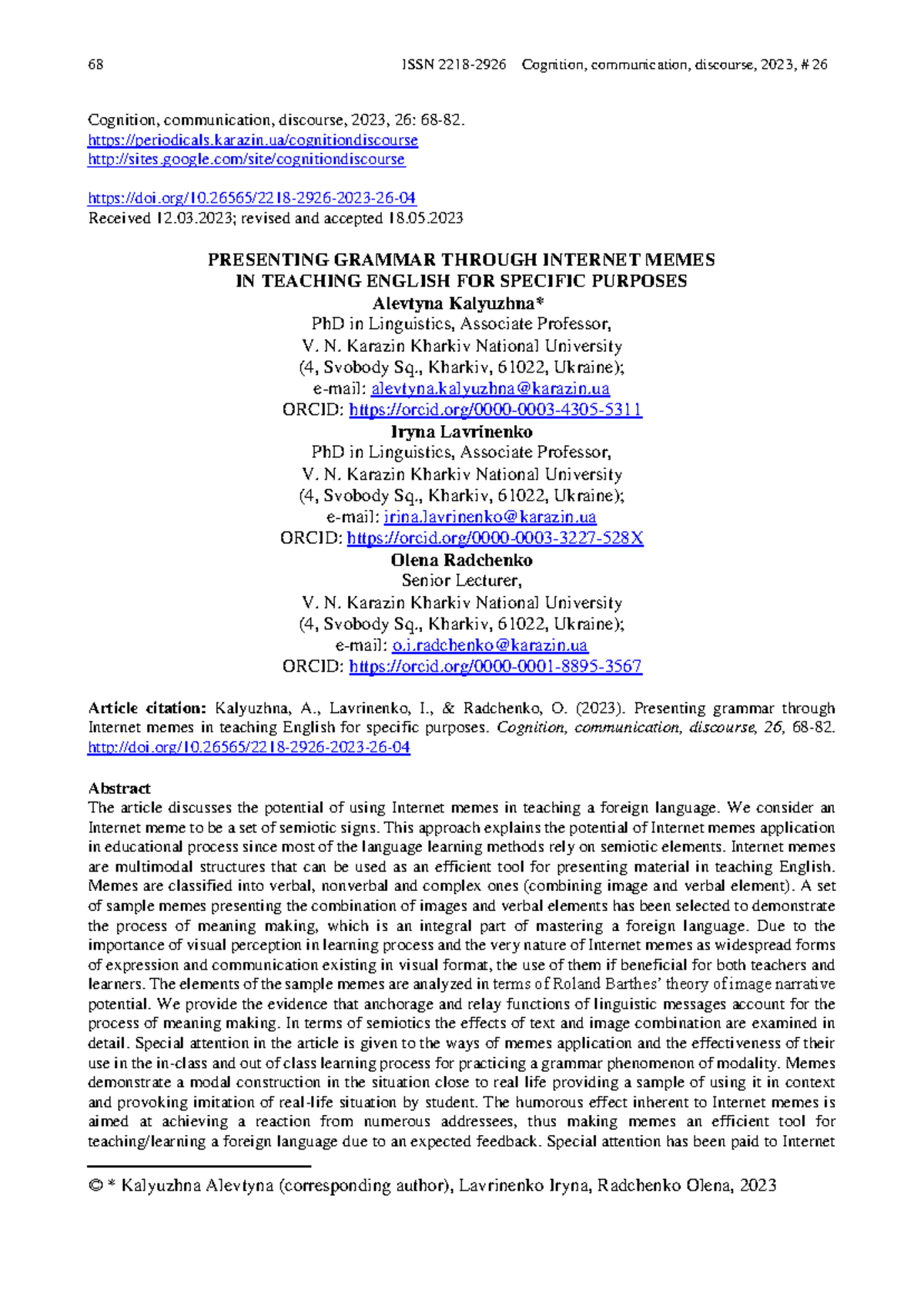 Presenting Grammar with Internet Memes in ESP: A Study on Modality ...
