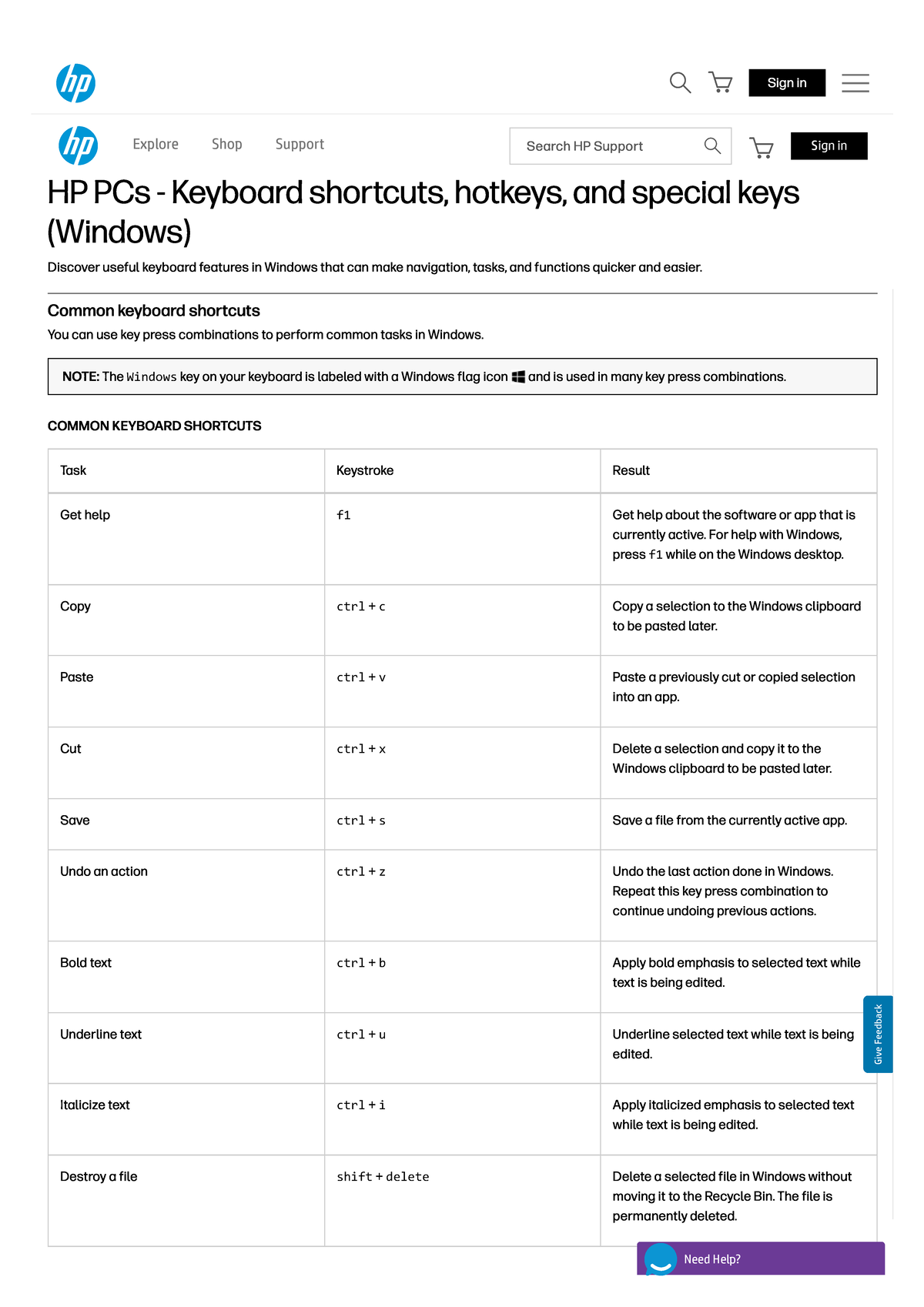 HP PCs - Essential Keyboard Shortcuts & Hotkeys Guide (Windows) - Studocu