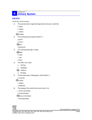 Chapter 002 HPRS1206 - 2 Handout 2. Body Structure, Color, and Oncology ...