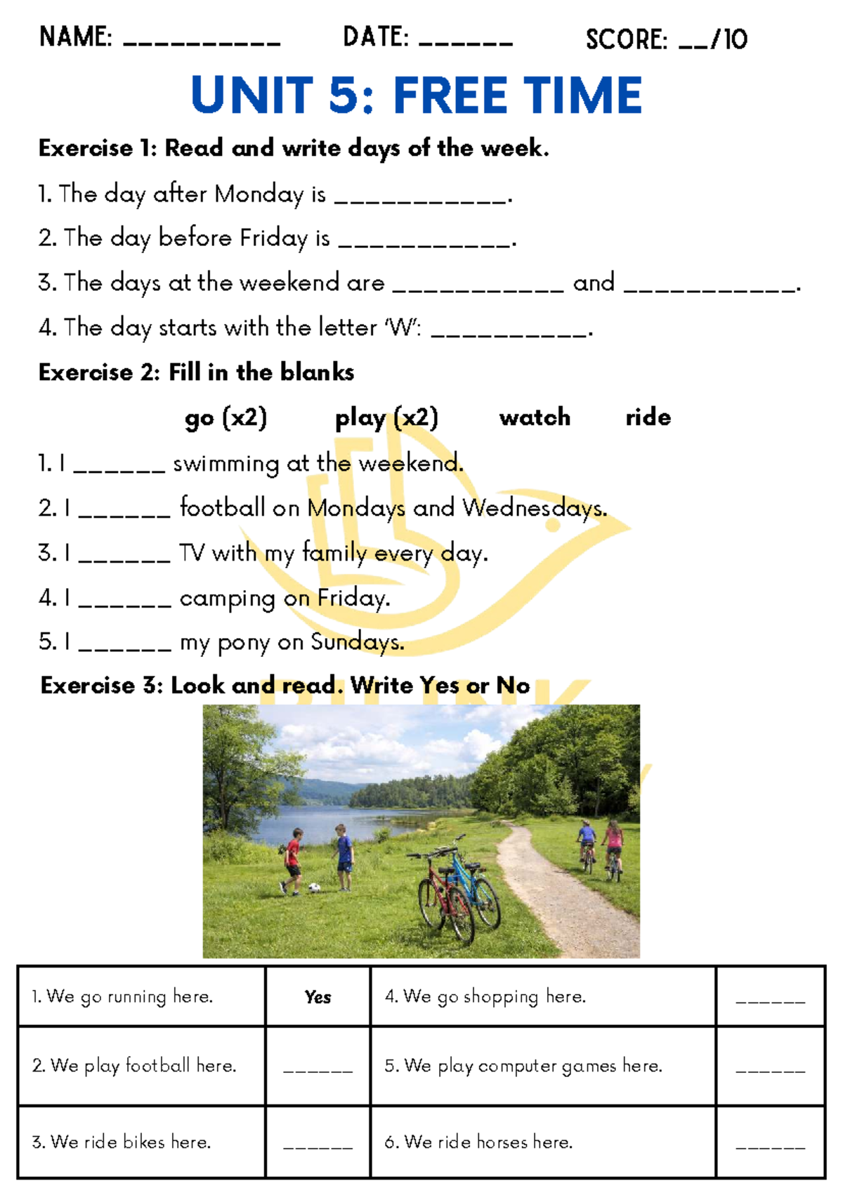U5L3 - Review of Free Time Activities - ED2 - Studocu