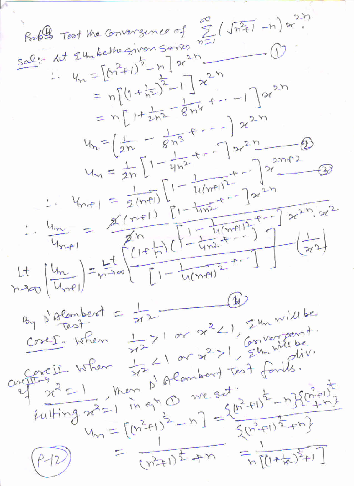 Unit-III Notes Comparission Test for Positive Term Series 12-15 page ...