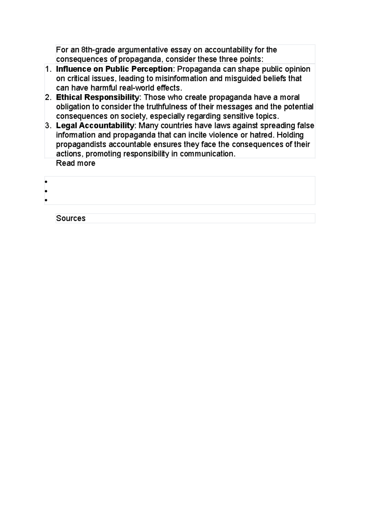 For an 8th - english - For an 8th-grade argumentative essay on ...