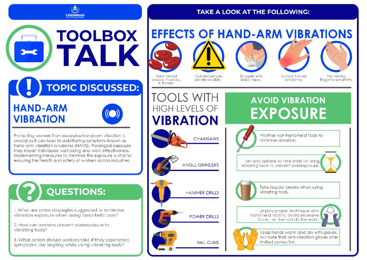 TBT: Hand-Arm Vibration Safety & Prevention Strategies - Studocu